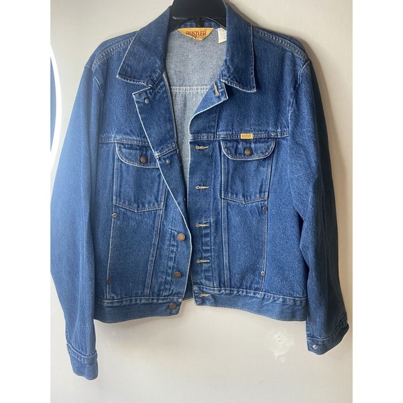 Rustler | Jackets & Coats | Vintage Rustler Denim Jacket Size Large ...